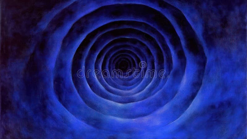 Abstract Blue Concentric Circles: a Mesmerizing Journey into Depth ...