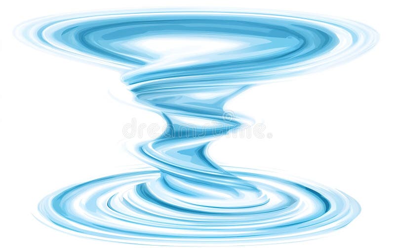 A Swirling Blue Vortex Forms Above the Water S Surface, Creating ...