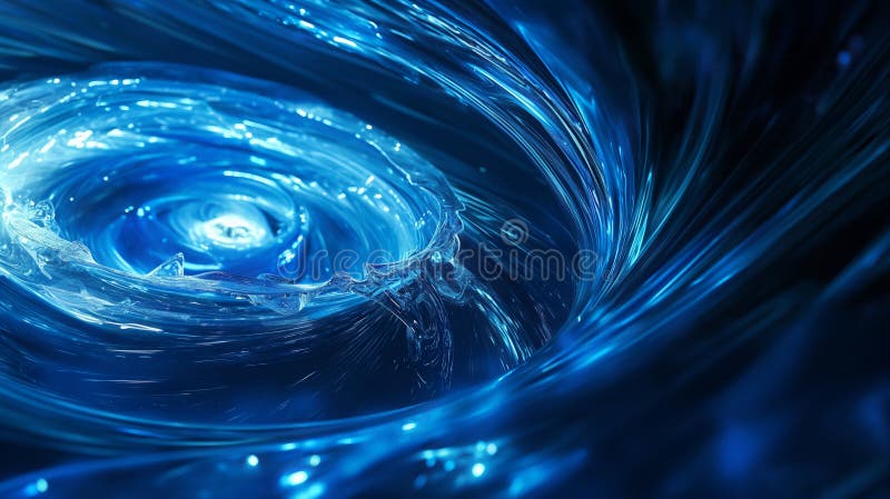 Swirling Blue Vortex stock photo. Image of motion, deep - 324724766