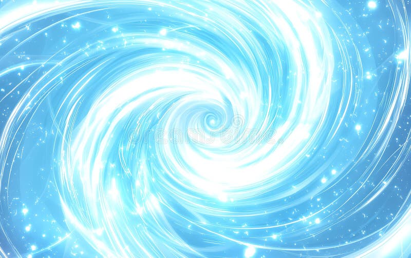 A Swirling Blue Vortex with Shining Stars, Creating a Mesmerizing ...