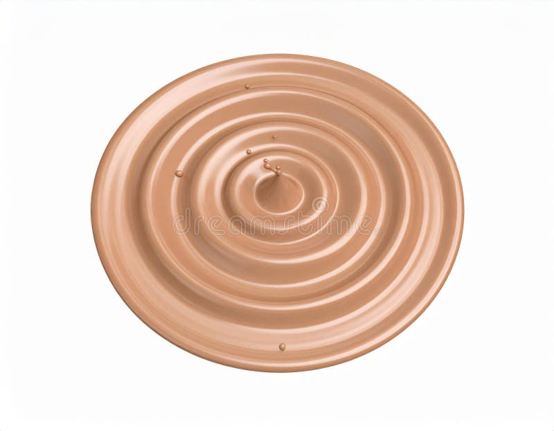 Swirling Brown Cream Texture on White Background Stock Illustration ...