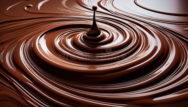 Swirling Chocolate Drizzle Creates an Artful Pattern for World ...