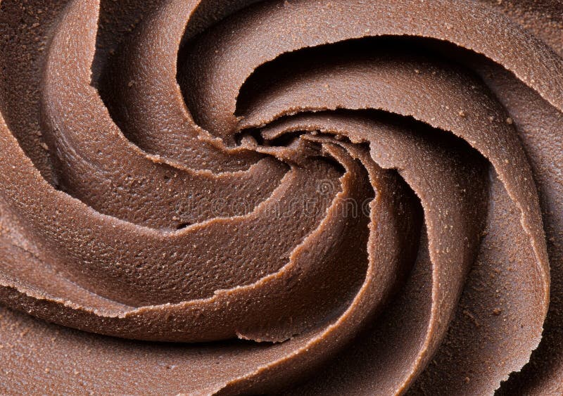 Swirling Chocolate Frosting Texture Stock Illustration - Illustration ...