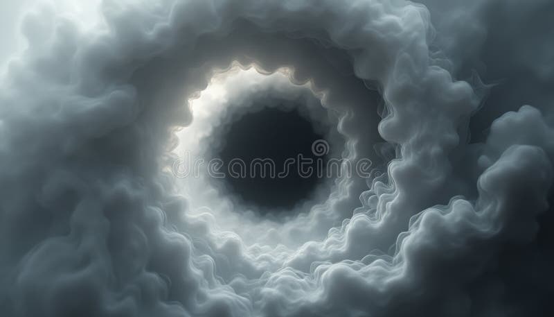 Swirling Clouds Forming a Mesmerizing Vortex Stock Image - Image of ...
