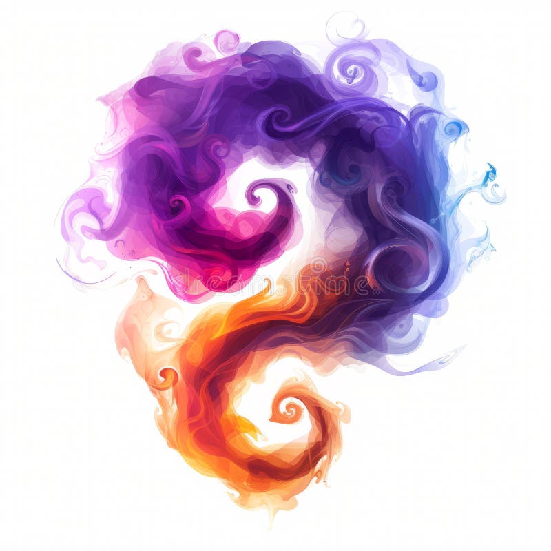 Swirling Clouds of Iridescent Mist, Coalescing into the Form of an ...