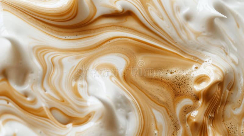 Swirling Coffee Cream Texture - Abstract Caffeine Aroma Background ...