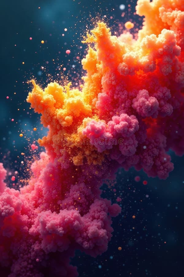 Swirling Color Explosion, Gritty Grain Effect, Colorful, Grain Stock ...