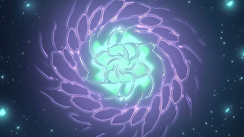 A Swirling, Colorful Vortex Design with a Cosmic Theme Stock ...