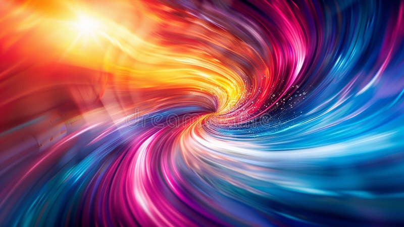 Vibrant Swirling Colors Create a Mesmerizing Abstract Pattern in a ...