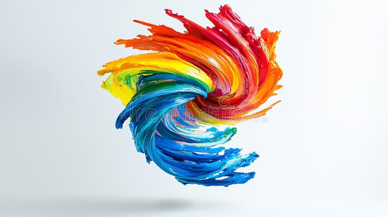 Swirling Colors Creating a Vibrant Tornado Effect in a Dynamic ...