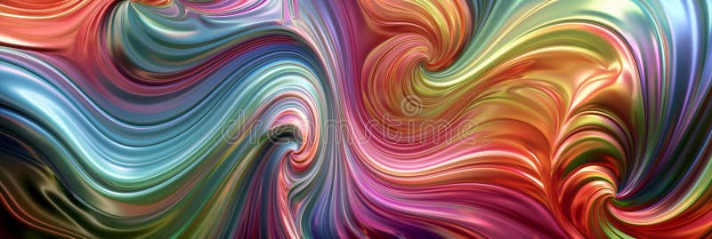 Swirling Colors in a Fluid Abstract Pattern Stock Illustration ...