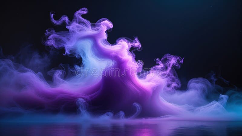 Swirling Colors in Soft Gradients Blend Together in an Abstract ...
