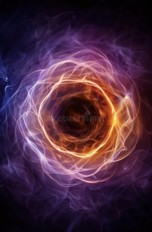 Swirling Cosmic Energy Vortex Stock Illustration - Illustration of ...