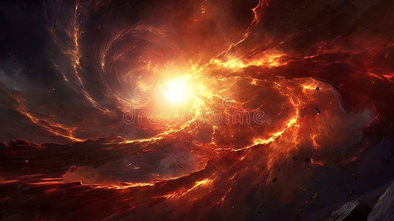 Birth of a Star - Yellow Star with Light Effects Stock Illustration ...