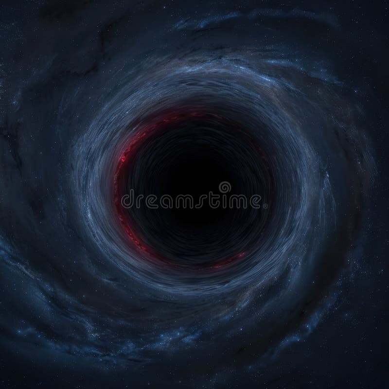 Swirling Cosmic Vortex in Deep Space Stock Illustration - Illustration ...