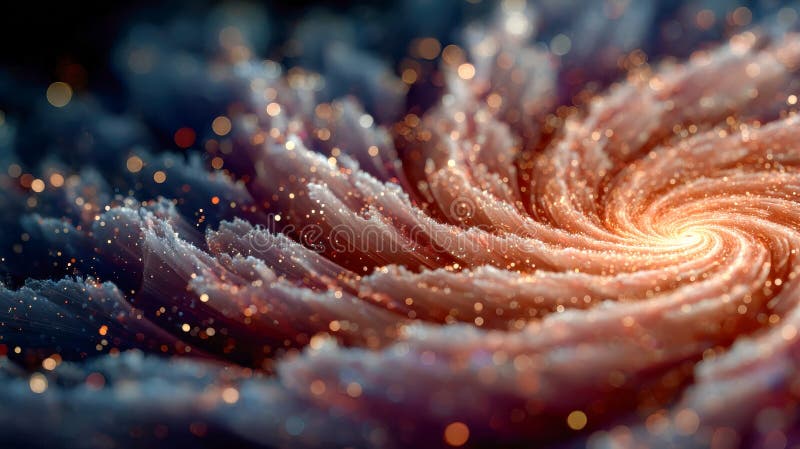 Swirling Cosmic Vortex Formed by Vibrant Particles and Light Trails ...