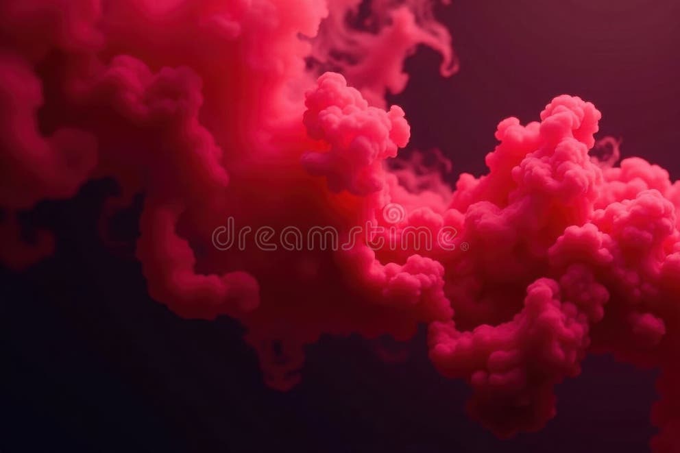 Swirling Crimson Smoke, Deep Shadows, Textured Effect, Smoke Effect ...