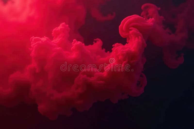 Swirling Crimson Smoke, Deep Shadows, Textured Effect, Smokey Red ...