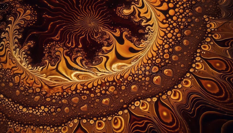 Swirling Dance of Warm Abstract Hues Stock Photo - Image of hues, depth ...