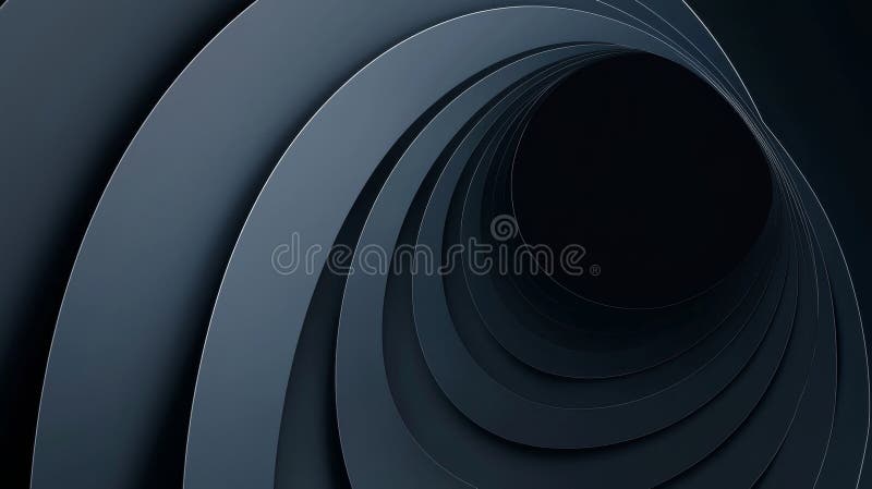 Swirling Dark Shapes Create a Mesmerizing Tunnel Effect, Drawing You in ...