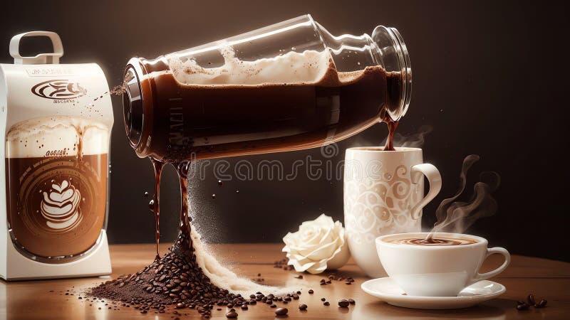 Swirling Elixir Celebrating National Coffee Day with a Captivating ...