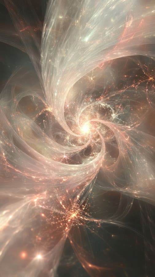 A Swirling, Ethereal Pattern Resembling Cosmic Phenomena with Bright ...