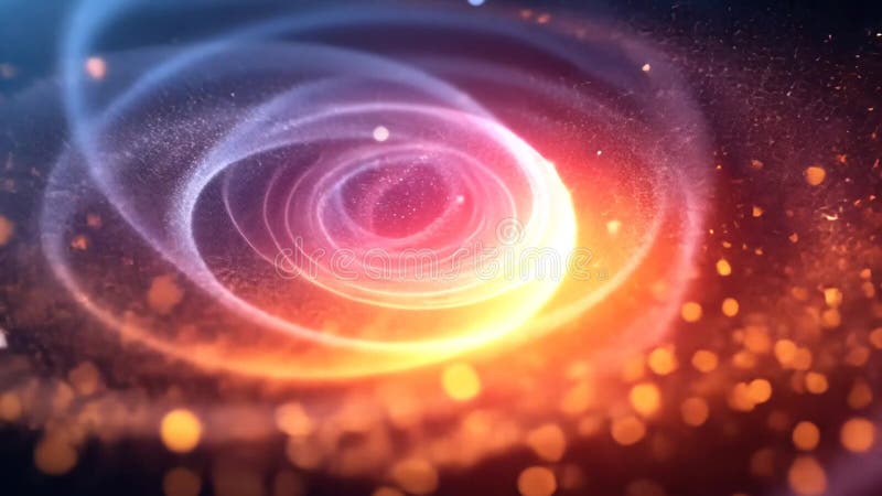 Swirling Ethereal Vfx Element Animation with Orange Blue and White ...