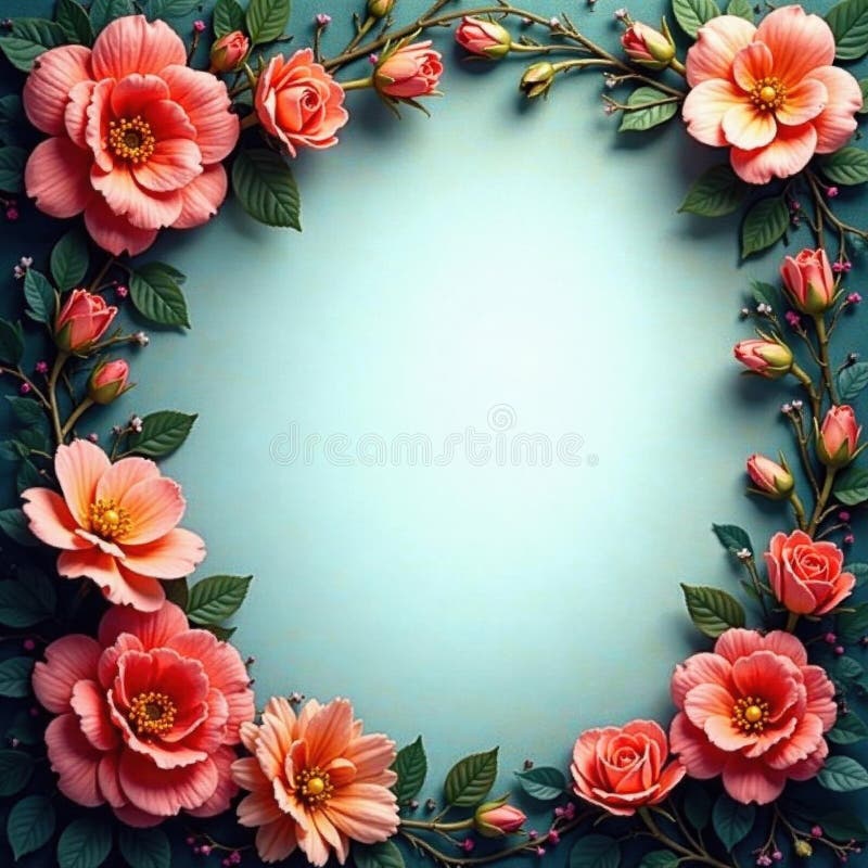 Swirling Floral Frame Elegantly Transitions between Scenes , Old ...