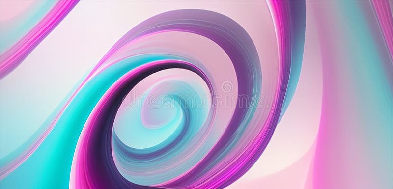 Swirling Flow in Neon Colors Stock Illustration - Illustration of ...