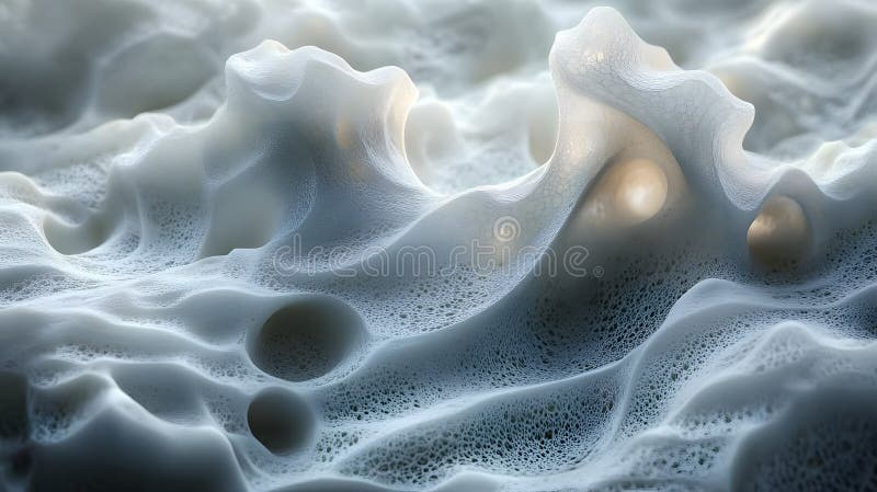 Swirling Foam Patterns Create an Ethereal Landscape Resembling ...