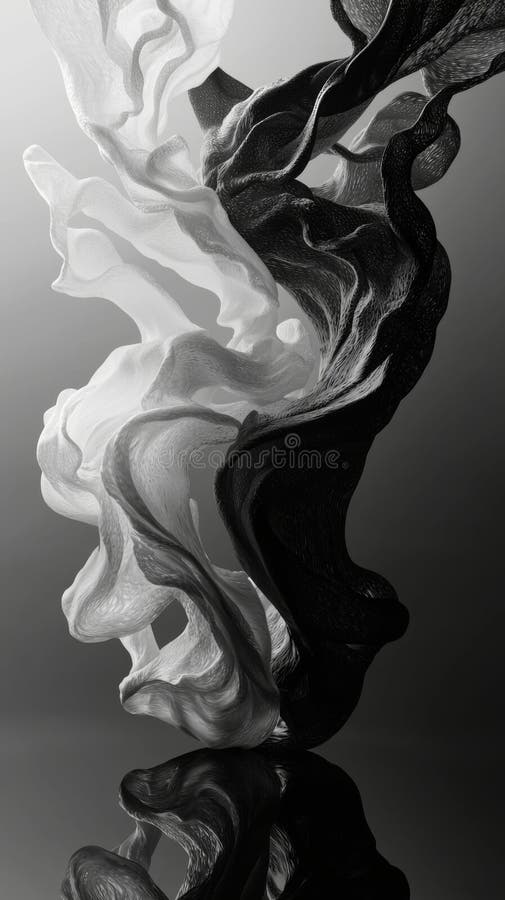 Swirling Forms of Light and Shadow Dance Together in a Captivating ...