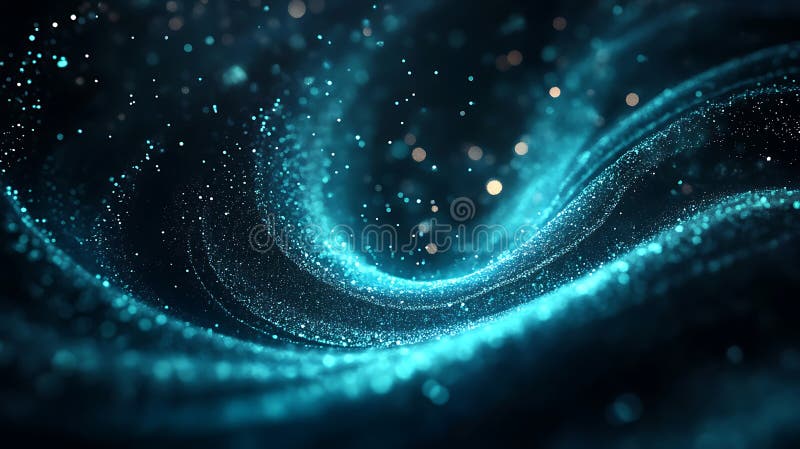 ImageSwirling in a Galaxy-like Formation, Countless Particles Create a ...