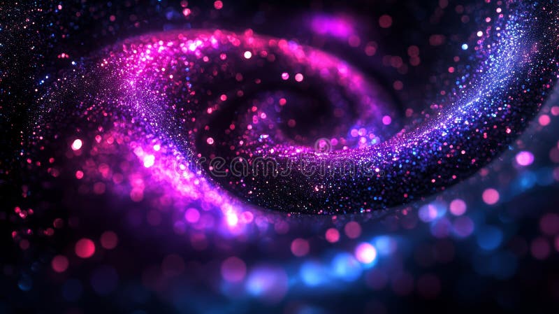 Swirling Galaxy of Vibrant Colors, a Celestial Dance of Stars and ...