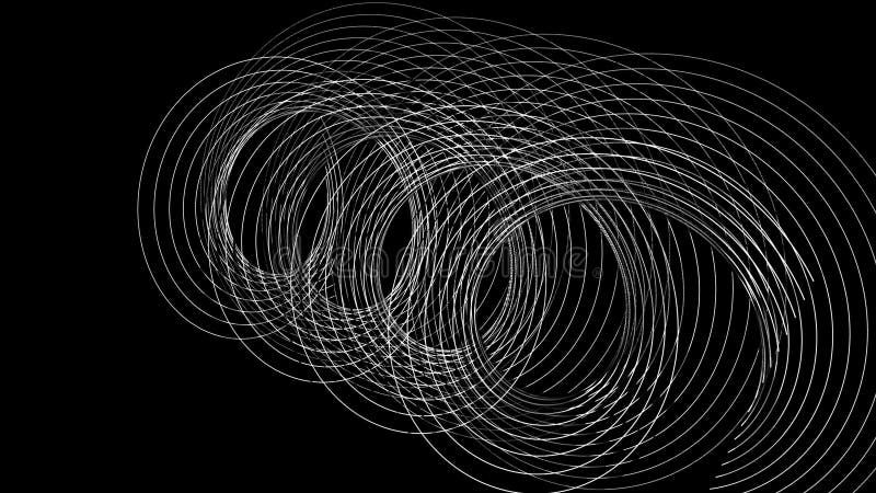 Spirals of white lines stock video. Video of loop, shape - 236945097