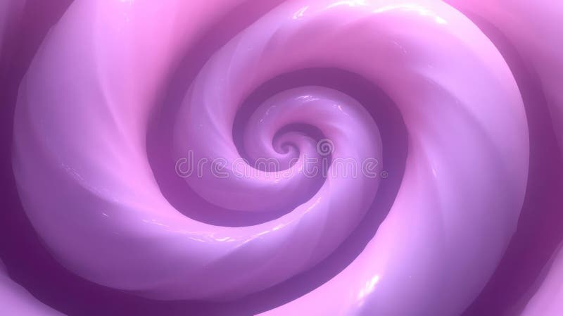 A Swirling, Glossy Pink Spiral Pattern Creating a Visually Captivating ...