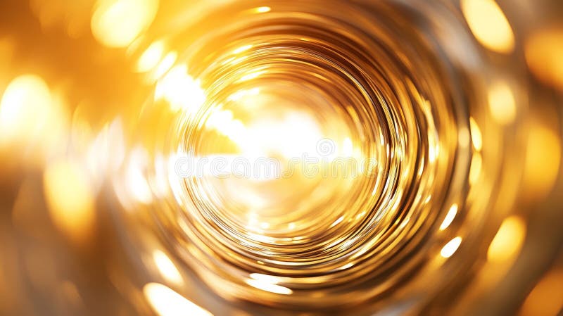 Golden Lens Effects Creating a Mesmerizing Vortex with a Moody and ...