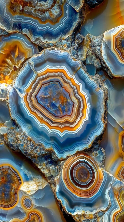 A Swirling Gray, Orange, and White Pattern is Displayed on an Abstract ...