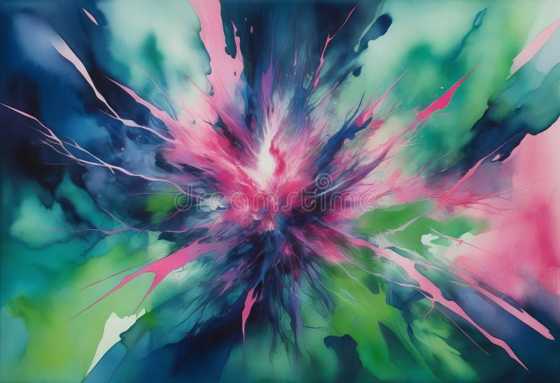 Swirling Hues of Electric Pink Stock Illustration - Illustration of ...