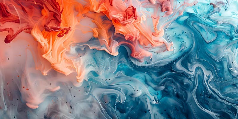 Swirling Ink: Creating Mesmerizing Patterns and Colors. Concept Ink Art ...