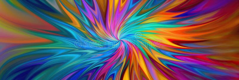 A Swirling Kaleidoscope of Vivid Colors Blending Together, Creating a ...