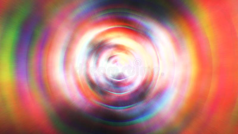 Swirling Light Beams Expanding in Colorful Concentric Circles Stock ...