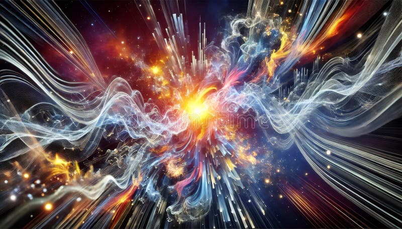 Swirling Light Waves and Dynamic Bursts of Color Visualizing Energy ...