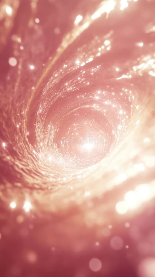 A Swirling, Luminous Vortex with Sparkling Elements, Evoking a Sense of ...