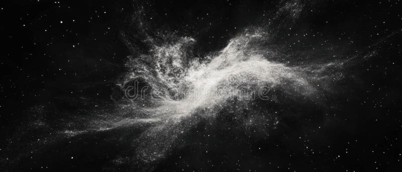 Swirling Magic Dust Effect Shimmering Against a Black Background in ...