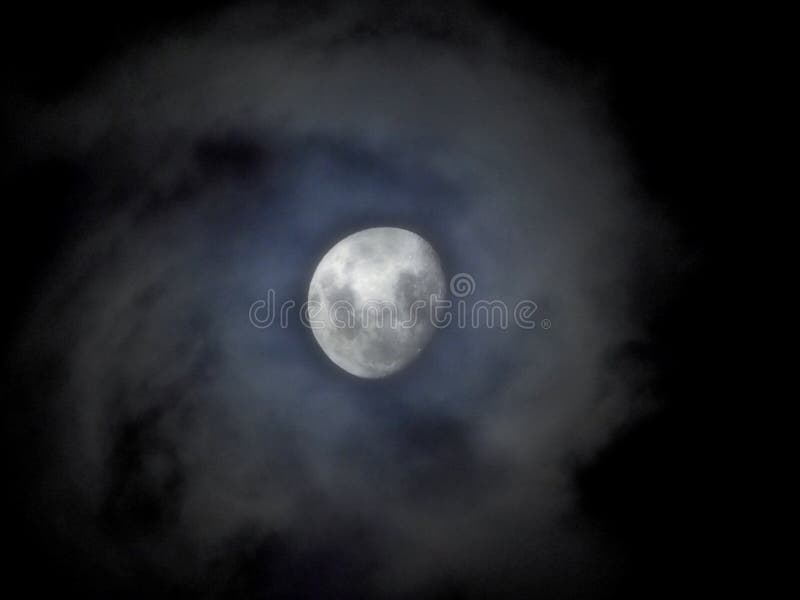 Misty Moon Seascape stock photo. Image of moon, dusk - 21913624