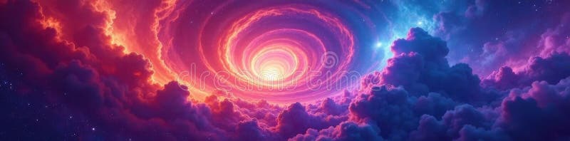 Swirling Nebula Like Forms, Vibrant Gradients, Space, Graphics Stock ...