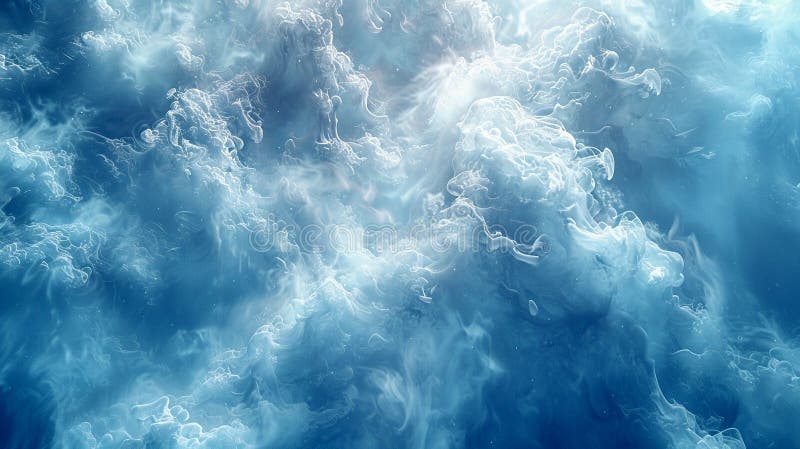 Swirling Ocean Currents Create Mesmerizing Blue Patterns Above Stock ...