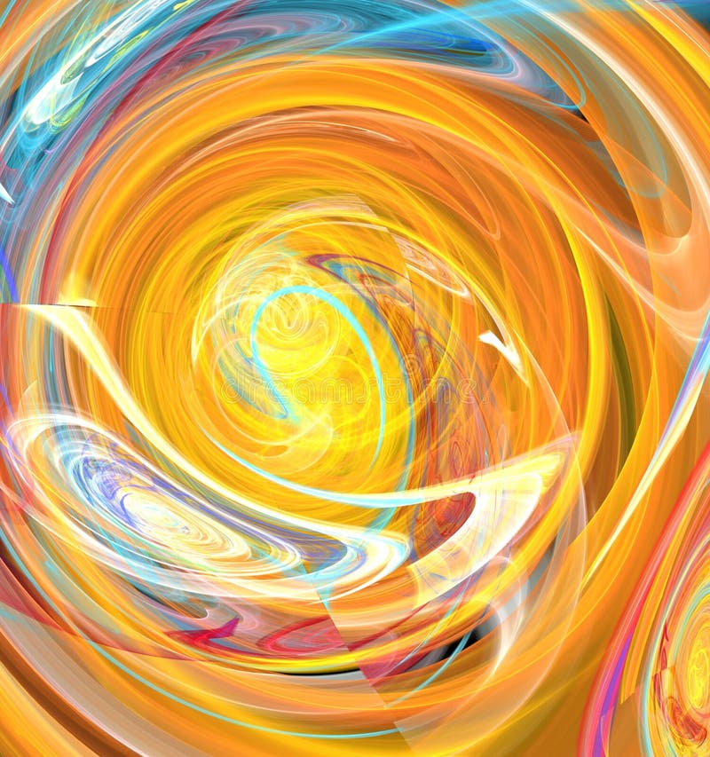 Orange Color Whirlpool stock illustration. Illustration of rendering ...