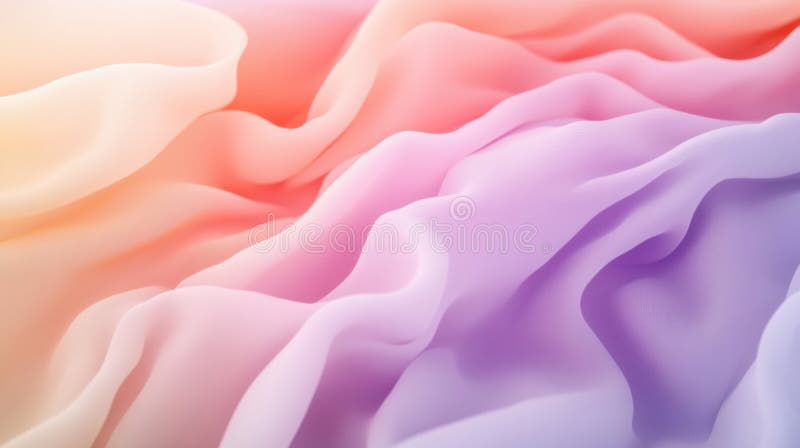 Swirling Pastel Fabric Creates a Calming and Abstract Visual Display ...