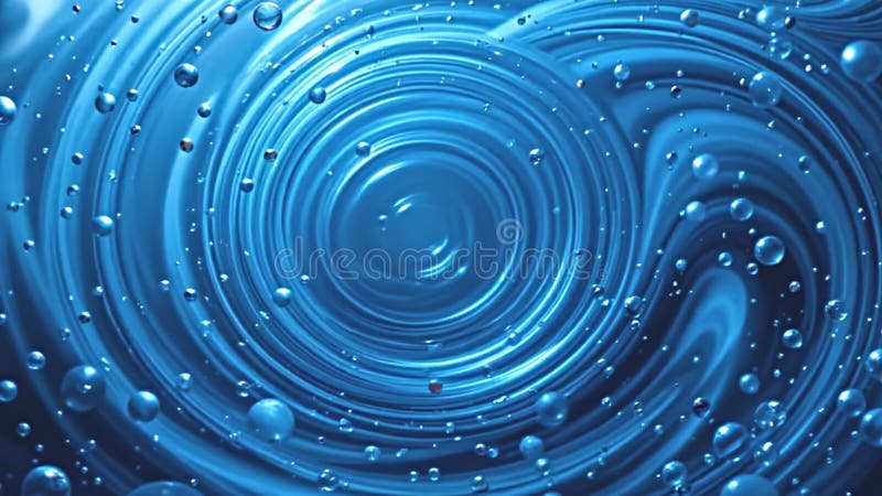 Swirling Patterns of Bubbles of Various Sizes in a Rich Azure ...